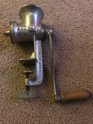 Vtg 70s Polly Prim Meat Grinder, Counter Edge Vice Grinder, P10, Silver ...