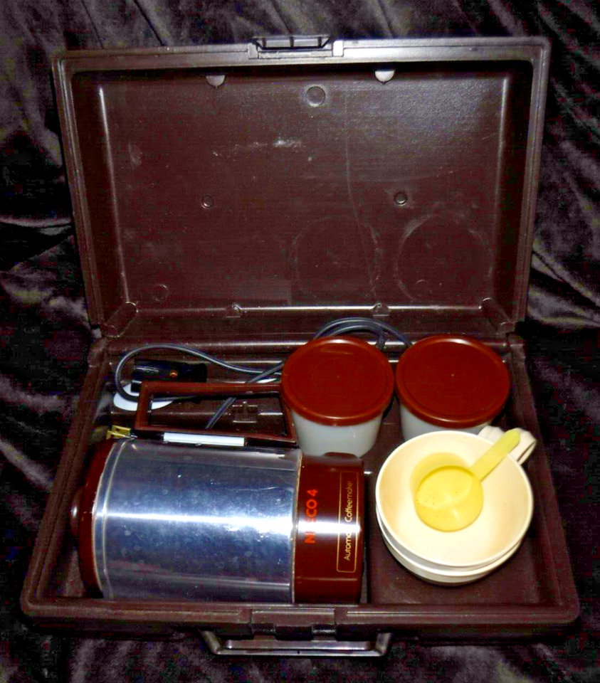 Vintage Nesco Traveler Automatic Coffee Maker Kit Set W/ Case Complete ...