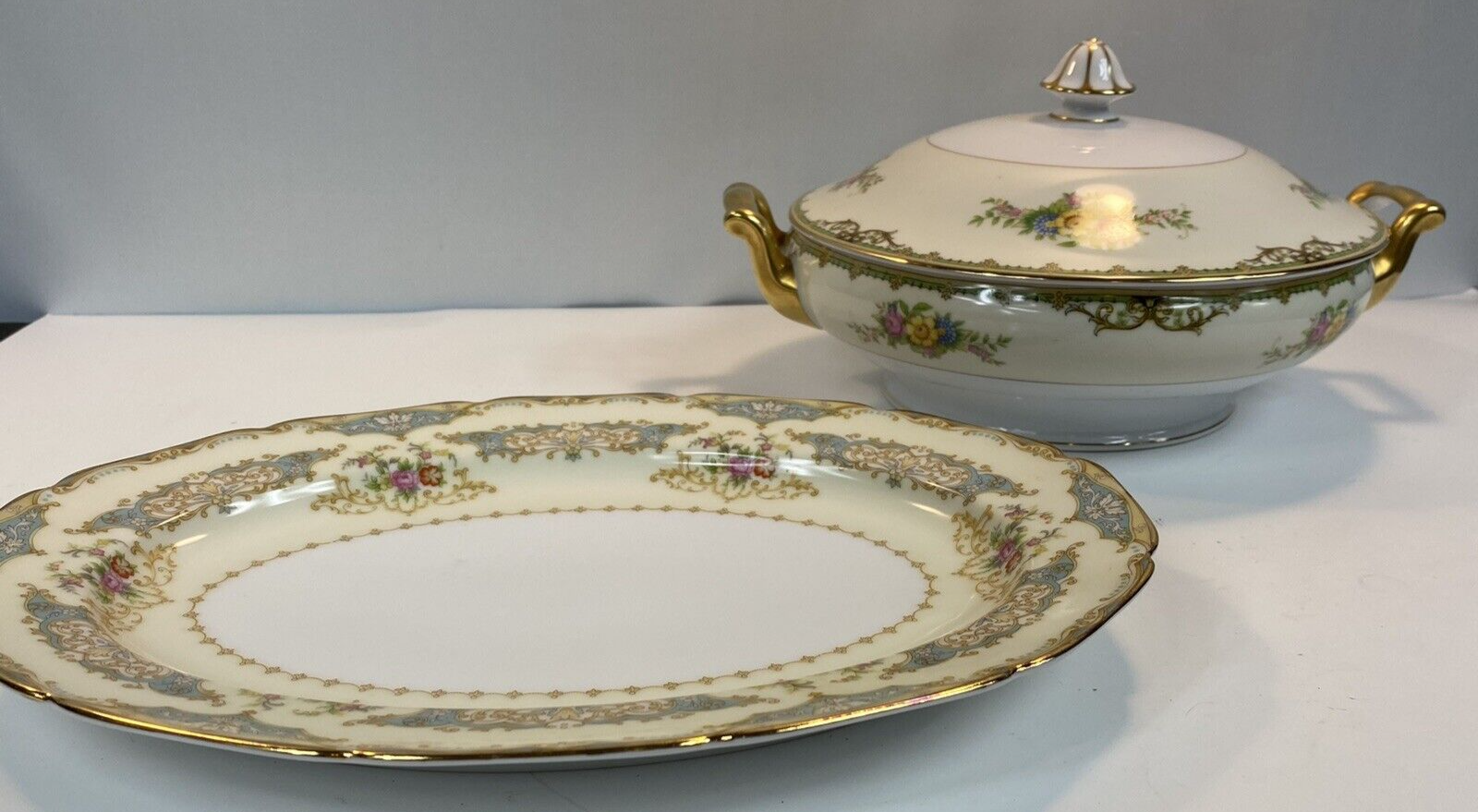 Noritake M Fine China - 12” Oval PLATTER ~ Wimpole Pat. ~ Rare Vintage ...