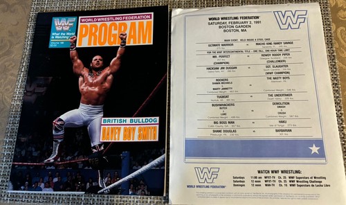 WWF 1991 Original Arena Program Vol 188 With Live Event Match Sheet | eBay