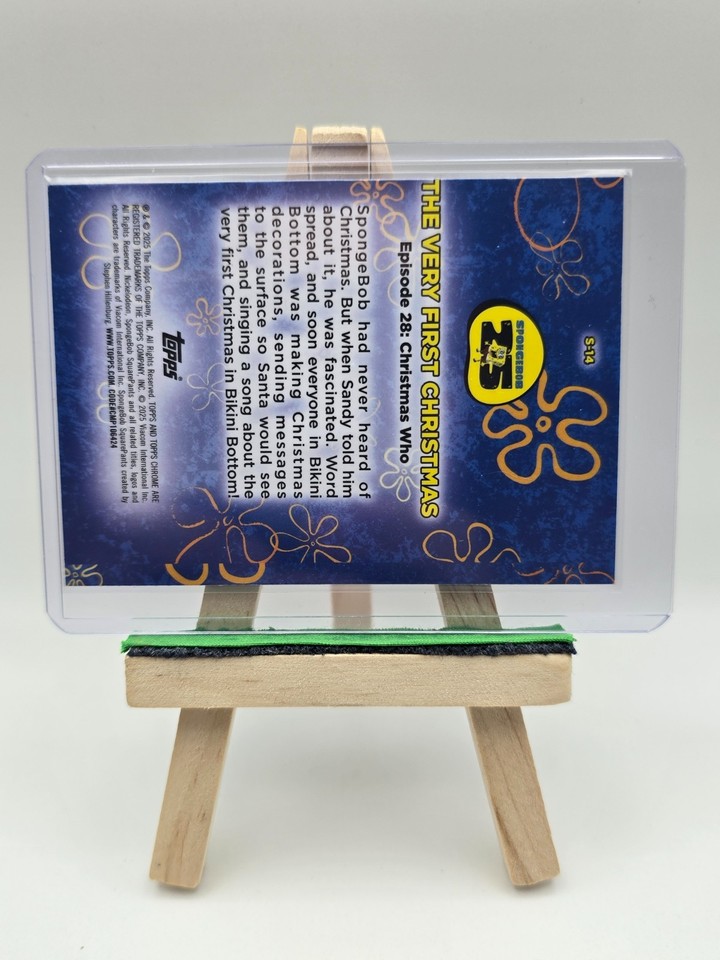 2025 Topps Chrome SpongeBob Is There Something Wrong With Me SP #GO-8 ...