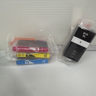 4PACK 910XL Ink Combo W/Chip for HP OfficeJet Pro 8010 8020 8022 8025 ...