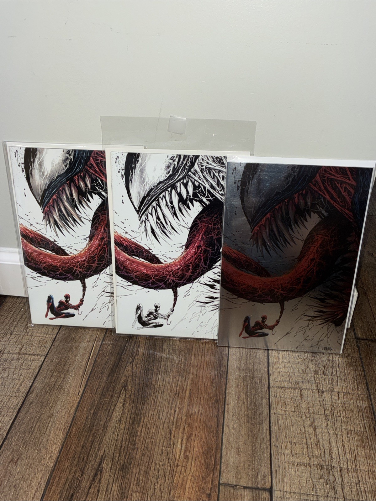 Venom #26 Set Of 3 Foil Color Splash 2023 Marvel Virgin Tyler Kirkham ...