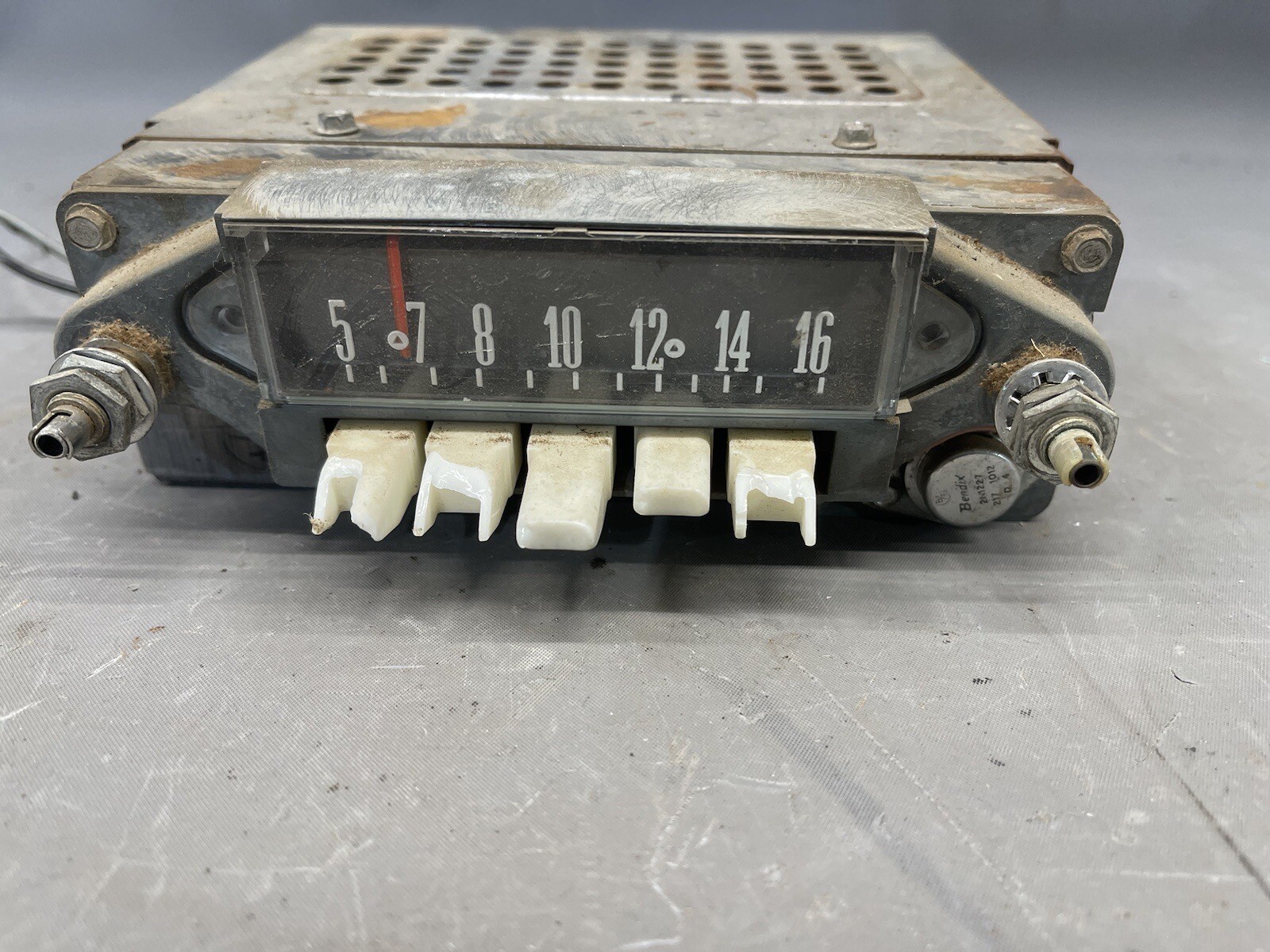 1962-1964 Ford Fairlane 500 Dash AM Radio Push Button Ranchero Montego ...