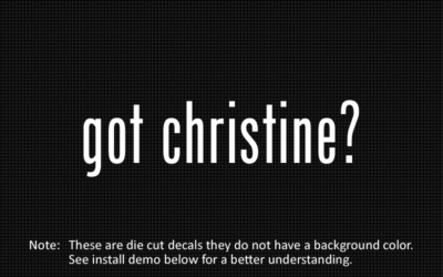 (2x) got christine? Sticker Die Cut Decal vinyl | eBay