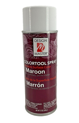 Design Master Colortool Spray Floral Paint Maroon 712 Satin Finish ...