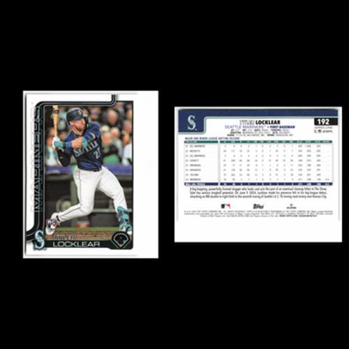 Tyler Locklear Rookie #192 2025 Topps Seattle Mariners Baseball Card MLB NM | eBay