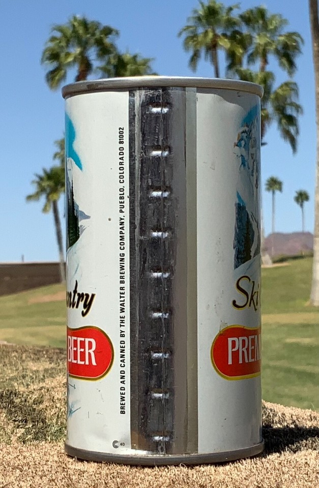 12oz Ski Country PT Beer Can - Bottom Opened | eBay