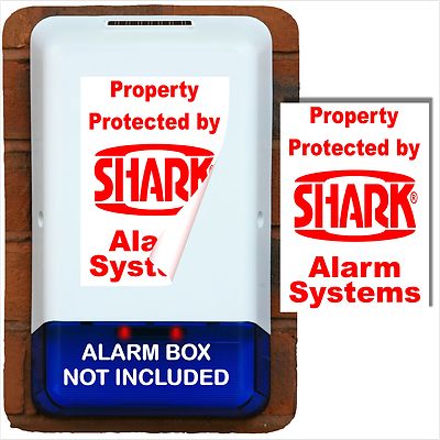 1 x Burglar Alarm Bell Box Stickers Home Business Security Safety ...