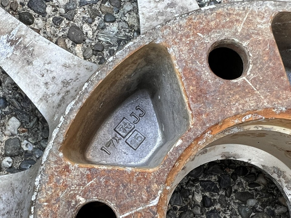 Rare JDM 2pc real Blitz Type 01 17x8 +35 5x114.3 LO DISK wheels rims ...