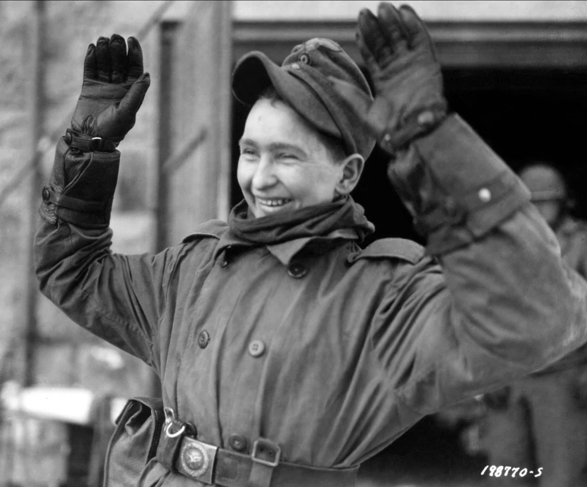 Smiling German Soldier