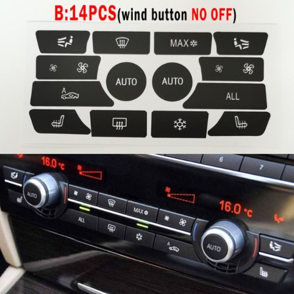 PVC AC Button Stickers Compatible with BMW 5 Series 2009-2015 | eBay