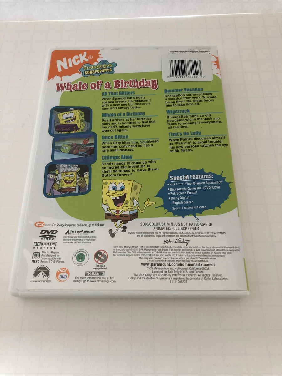 Spongebob Whale Of A Birthday