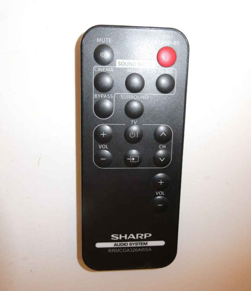 Genuine OEM Replacement Remote Control Sharp Audio System RRMCGA326AWSA ...