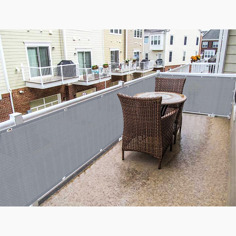 3', 4', 5', 6' Tall Balcony Fence Privacy Screen | Windshield Shade for ...