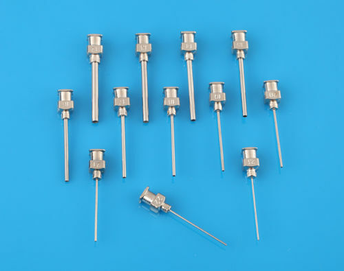 industrial New 12 pcs 12Ga-23Ga Blunt stainles steel dispensing syringe ...