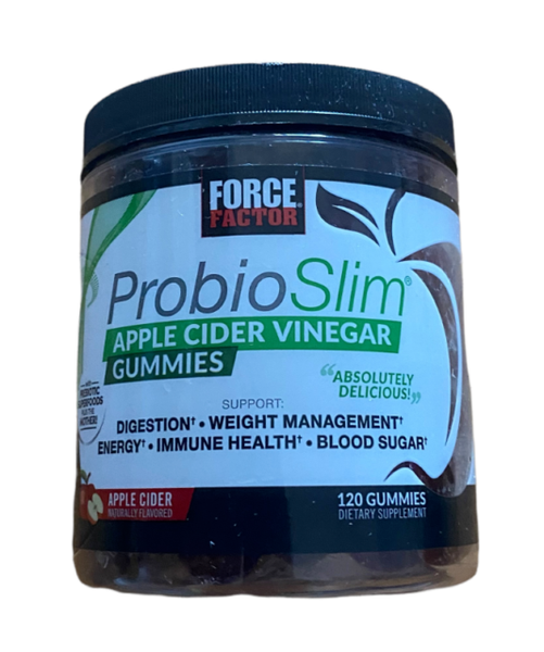 Force Factor ProbioSlim Apple Cider Vinegar Gummies (Pack of 120 ...