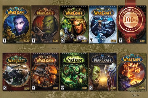 WORLD OF WARCRAFT BOX SET PRINT ORIGINAL OFFICIAL WOW GAME ART PREMIUM ...