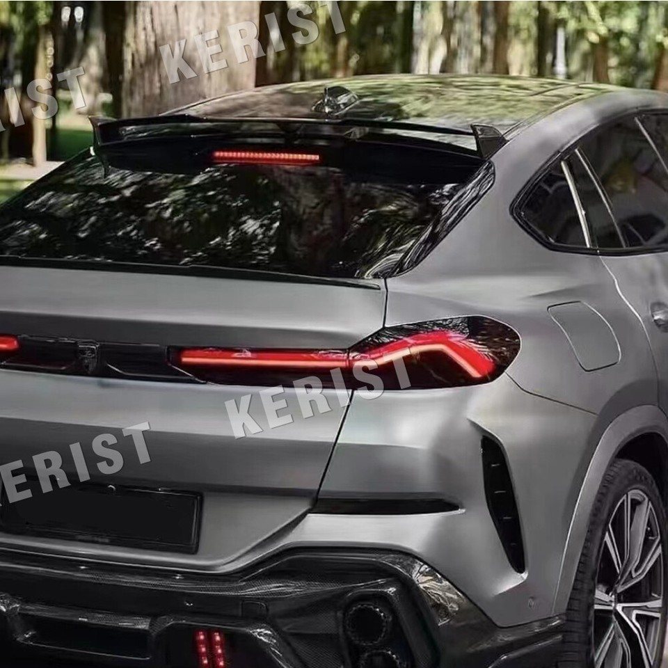 Carbon Fiber Rear Roof Spoiler Top Window Wing Lip for BMW X6 G06 M ...