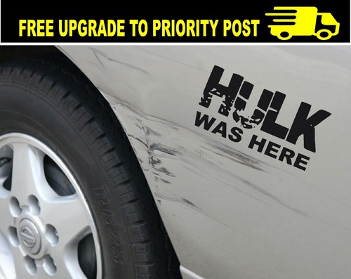 CAR 4x4 DENT Damage FUNNY Fix it Decal 200mm sticker | eBay Australia