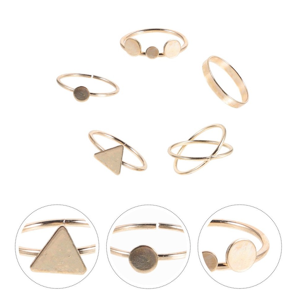 5pcs Women Knuckle Rings Thumb Midi Finger Open Rings Gold Knuckle ...