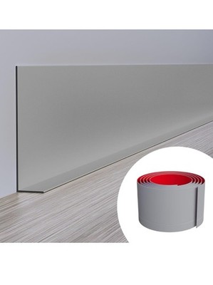 Flexible Baseboard Trim 5" x 40', Self-Adhesive Vinyl Cove Base, Peel ...