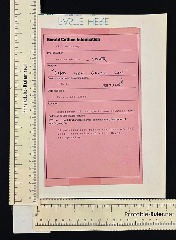 1987 Miami Transportation Dept Painting Crew Road Work NE 135 St VTG ...