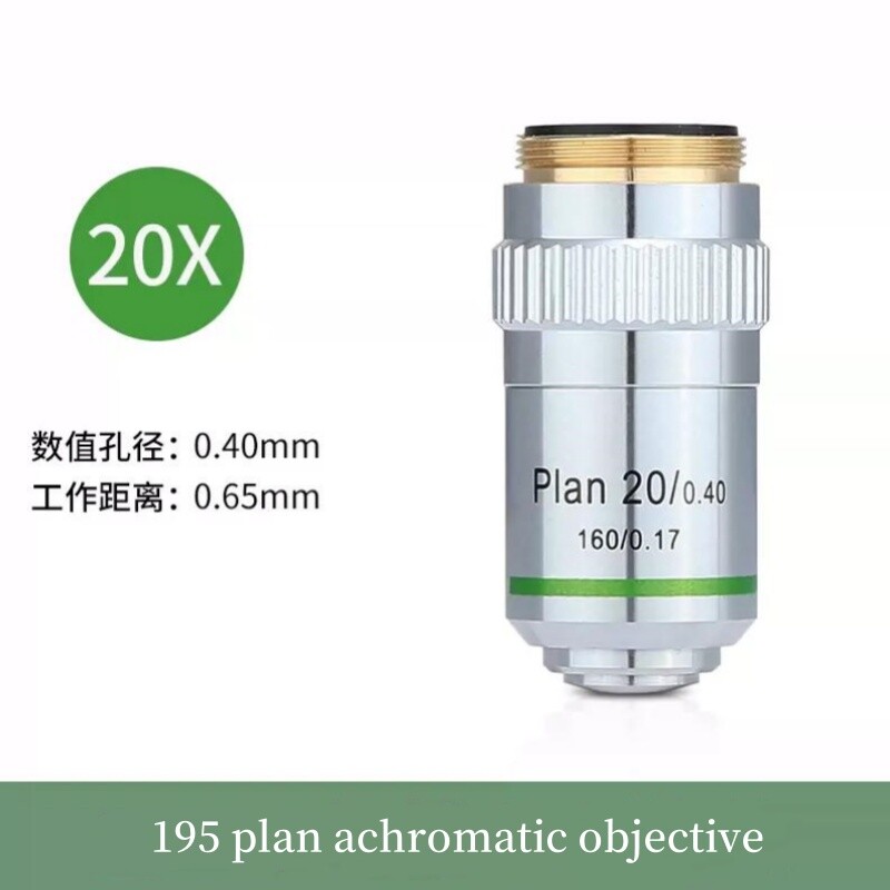 4X 10X 20X 40X 100X Plan Achromatic Objective Lens for Biological ...