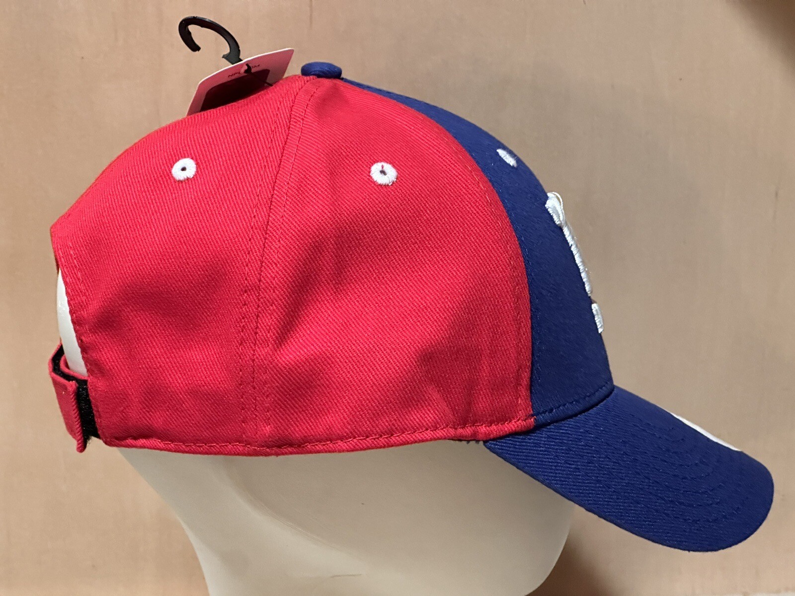 New York Giants NFL Red/Blue Team Logo Baseball Cap Hat - One Size ...