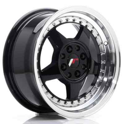 JR WHEELS JR6 16x9 ET20 4x100/108 Gloss Black w/Machined Lip | eBay.de