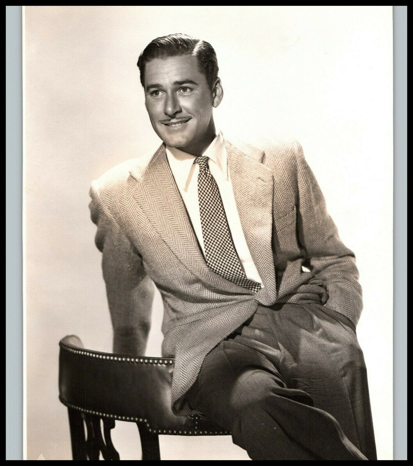 Errol Flynn HANDSOME PORTRAIT CREDIT BERT SIX 1950s HOLLYWOOD ORIG ...