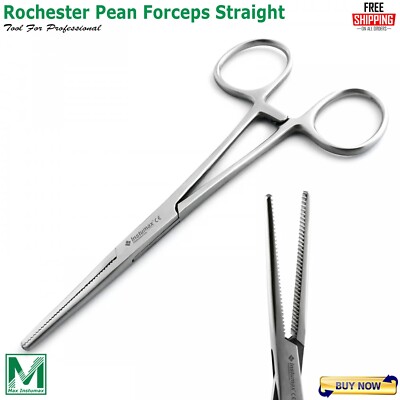 Surgical Rochester Hemostatic Pean Clamp Artery Forceps Straight ...