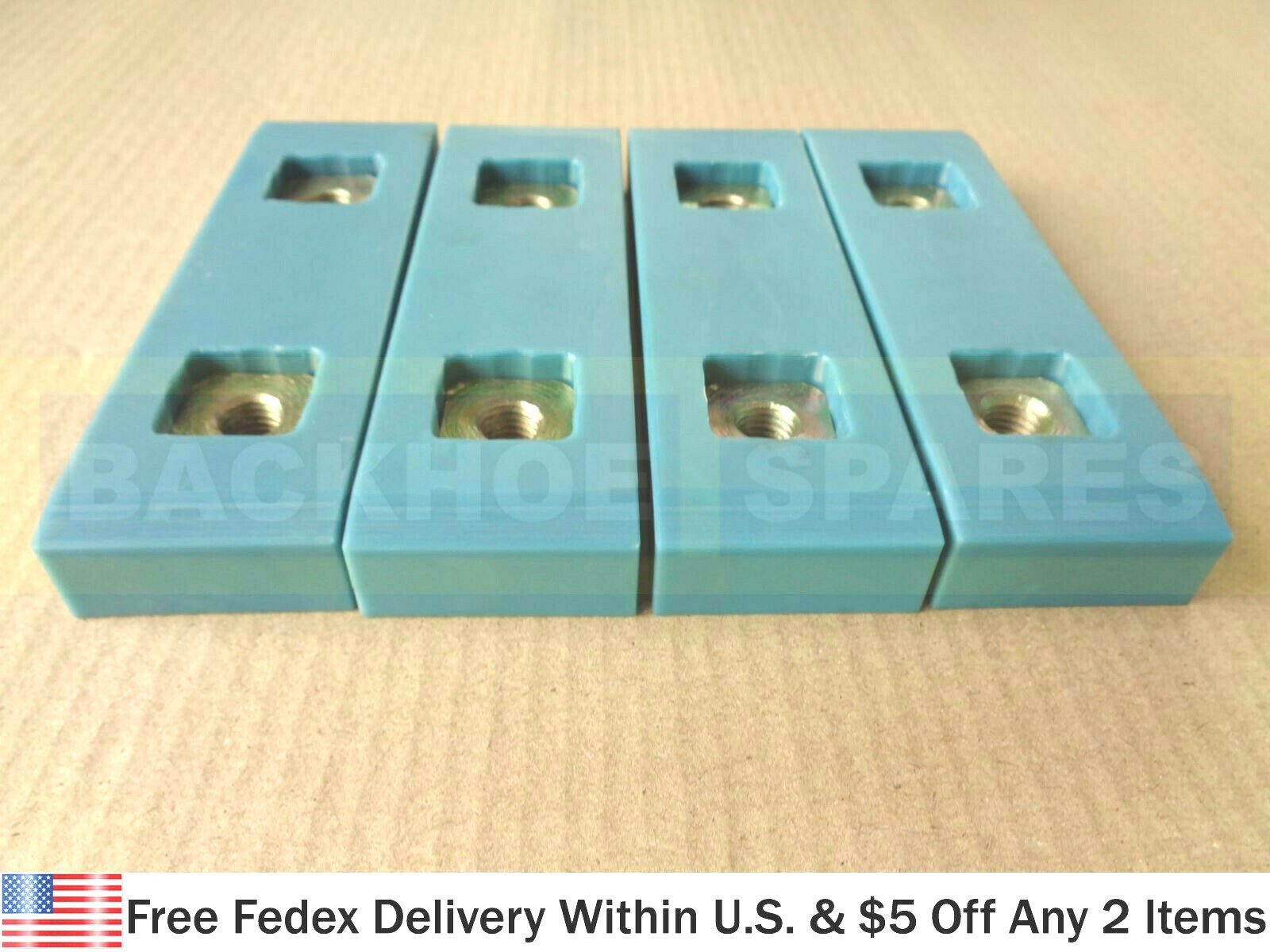 JCB TELEHANDLER LOADER - LIFTALL WEAR PAD, SET OF 4 PCS. (PART NO. 159/ ...