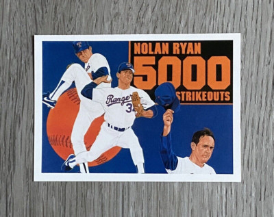 1990 MLB Upper Deck '5,000 Strikeouts' | Nolan Ryan | #34 | Texas ...
