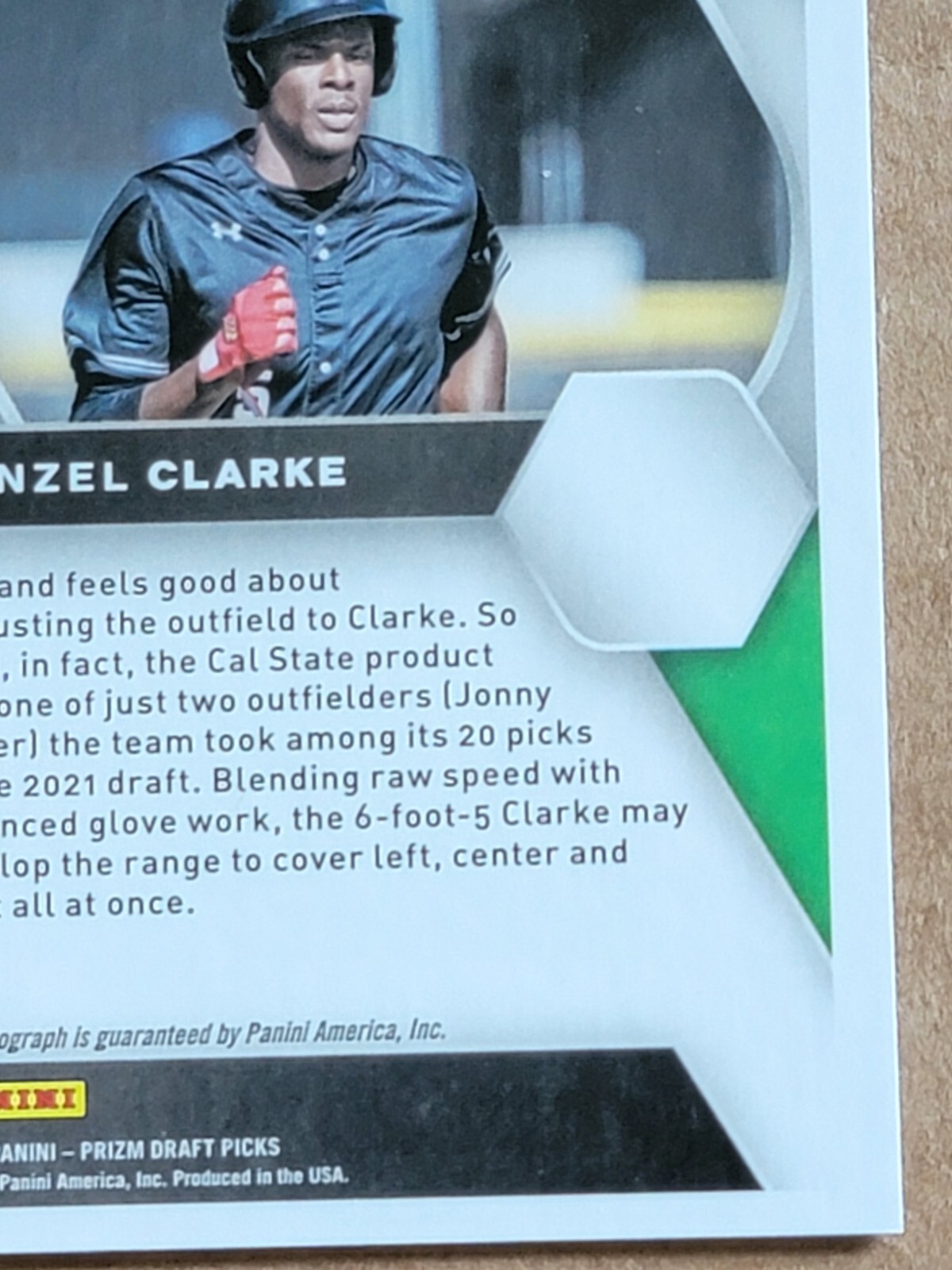Denzel Clarke 2021 Panini Prizm Draft Picks Autograph Baseball Card ...