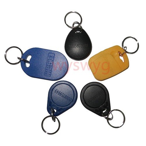 10pcs 5Colors 125KHz RFID EM4100 Induction Tag Keyfob For Door Access ...