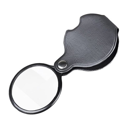 Handheld 5X Pocket Magnifier Foldable Reading Magnifying Glass with ...