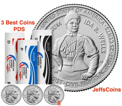 2025 P D S Ida B Wells American Women Quarters PDS Coin Set BEST BU | eBay