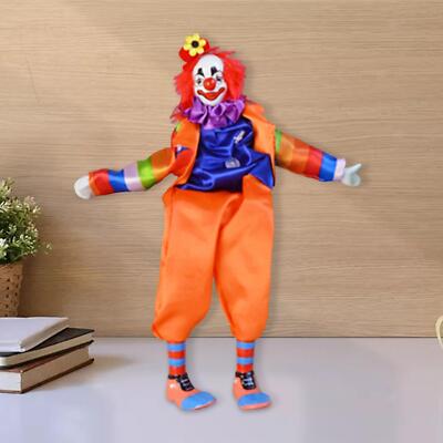 Clown Doll Arts Crafts Hand Painted Porcelain Toys Delicate Clown Toy ...