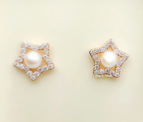 New in Gift Box SWAROVSKI 5645465 White Crystal Pearl Star Stella Stud ...