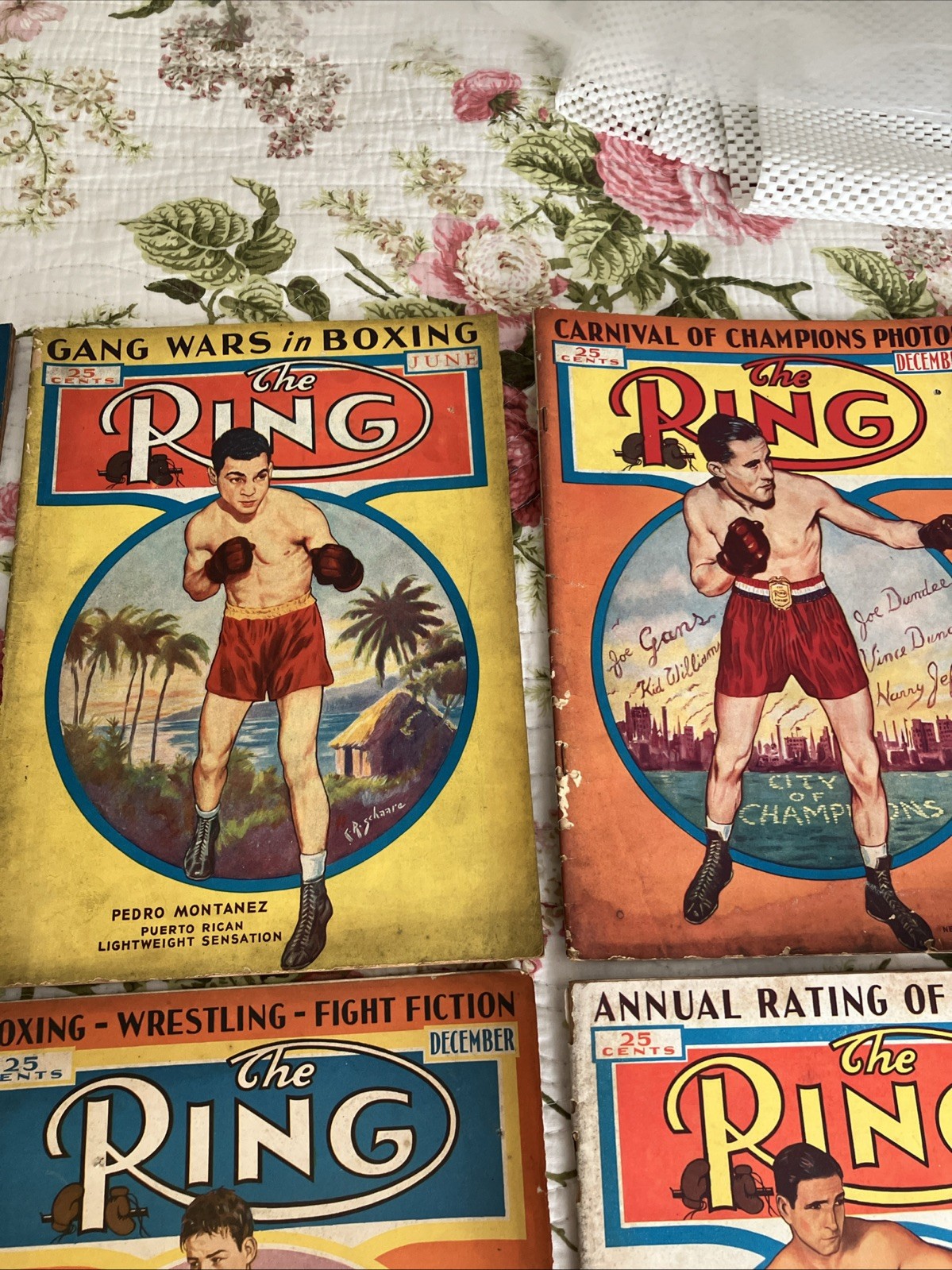 1930’s The Ring Boxing Magazine Lot x12 Joe Louis Max Baer Nova 1934 35 ...