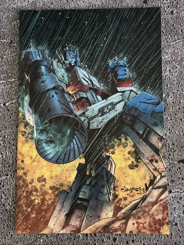 TRANSFORMERS #16 CVR JIMBO SALGADO OPTIMUS COLOR VAR LTD 200 COA ...