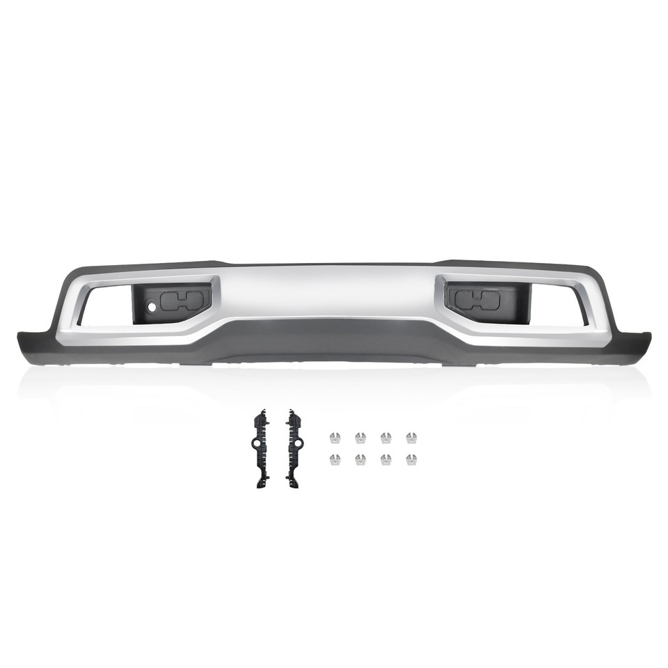 Front Lower Bumper w/ Chrome Skid Plate For 2019-2021 Silverado 1500 ...