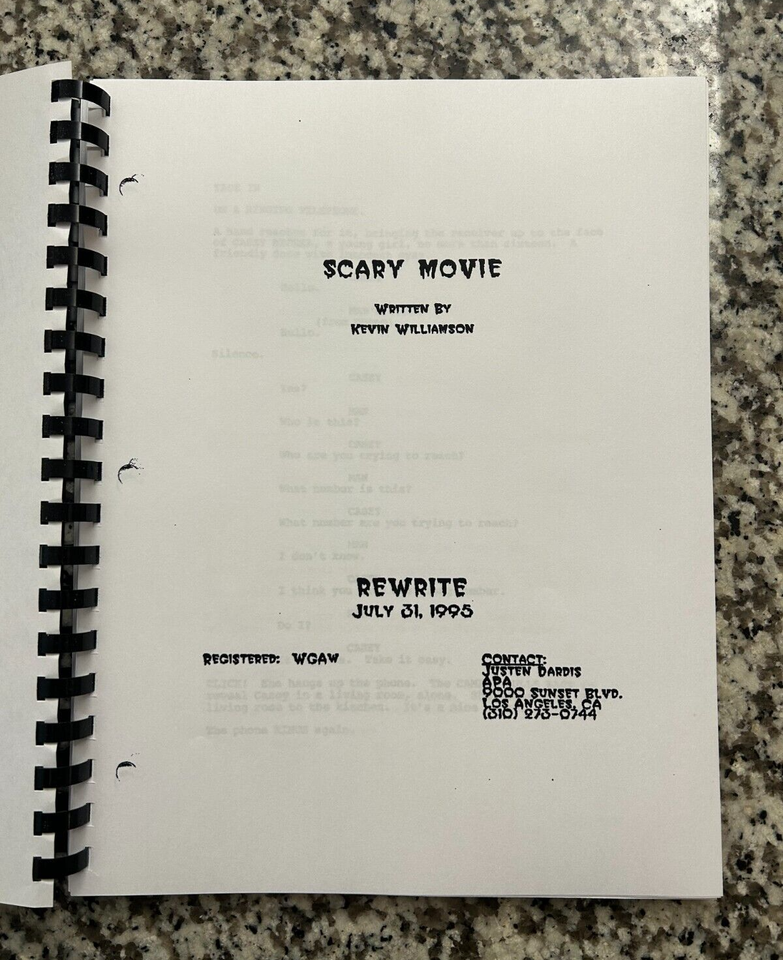 Scream 1996 REPRINT signed Horror Movie Script Full Screenplay Script ...