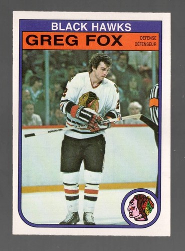 1982 O-Pee-Chee #65 Greg Fox NM/Mint | eBay