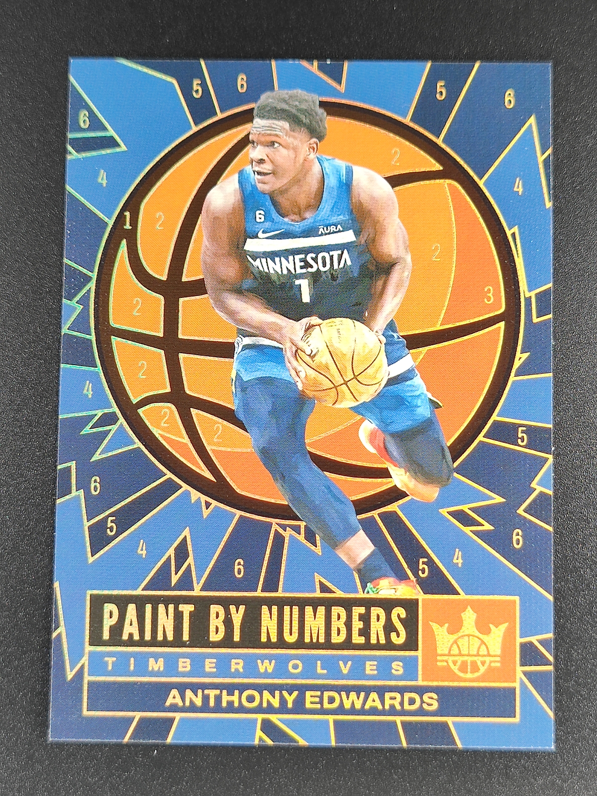 Anthony Edwards 2023 Court Kings #17 Paint by Numbers /(SSP) RAW Price ...