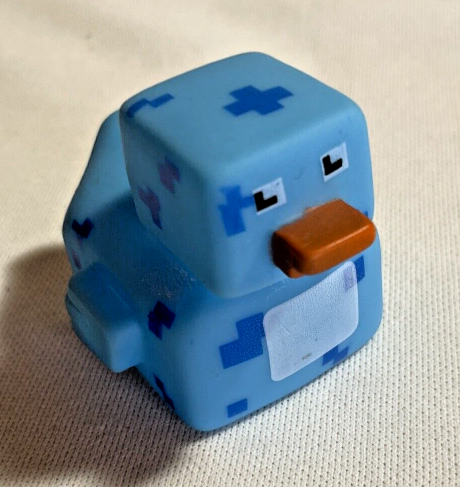 Minecraft Squishy Duck Real Life Mind Craft Digital Small Rubber Duck