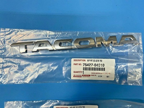 2005-2016 GENUINE TOYOTA TACOMA 7542704010 FRONT DOOR EMBLEM"TACOMA ...