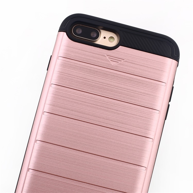 Dual Layer Protection Armor Case With Card Slot & Kickstand For iPhone ...