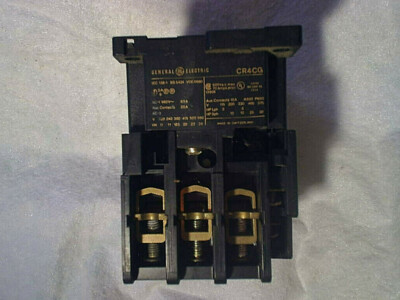 GENERAL ELECTRIC CONTACTOR CR4CG 3 POLE GE,600V a c max,72 amps 13908 ...